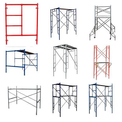 China Customized Scaffolding Frame Type Handy Galvanised Steel Scaffold For Industrial Plant Maintenance for sale