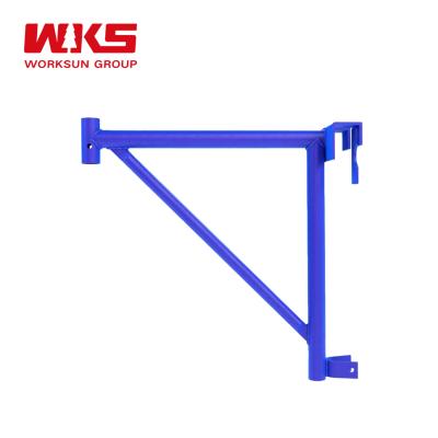 China Heavy Duty Scaffold Components Blue Scaffolding Side Bracket For Secure Load Bearing And Support for sale