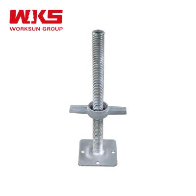 China Swivel Type Scaffolding Parts Q235 Scaffolding Adjustable Base Jack Customized for sale