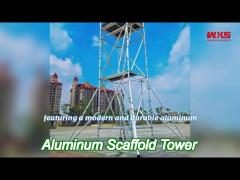 hot dip galvanized aluminium scaffold towers high load capacity portable aluminum scaffolding