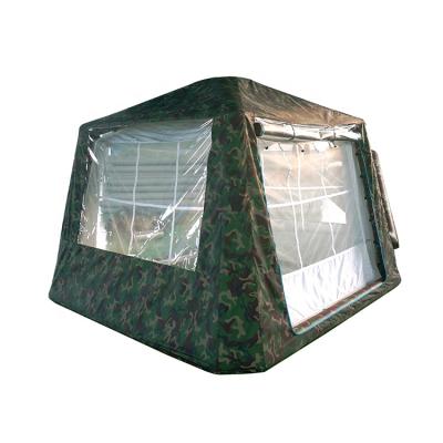 Cina Tube Type Tent Stake Easy Installation Folding Inflatable Game Tent Camouflage Army Inflatable Tent For BBQ in vendita