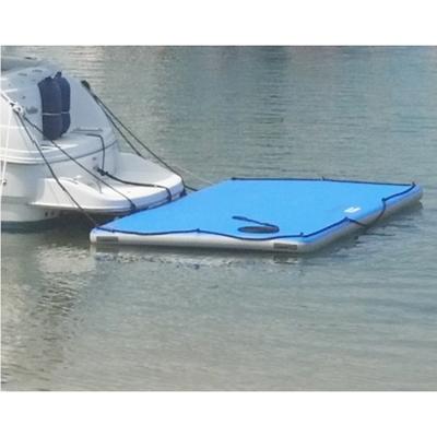 Cina boat & Durable Surfboard Docks Inflatable Floating Boat Swim Fishing Platform With Ladder in vendita