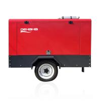 China 142 CFM Diesel Engine Driven Portable Screw Air Compressor 18.5 kW 0.8 MPa for sale