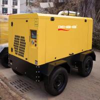 China 4 Wheel Portable Diesel Engine Driven Air Compressor 20 m3/min 0.8 Mpa for Mining for sale
