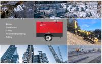 China 142 CFM Diesel Engine Driven Portable Screw Air Compressor 18.5 kW 0.8 MPa for sale