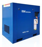China 50HP 8bar Rotary Screw Air Compressor 37kW PM Motor IP65 Oil Cooling Direct Drive for sale