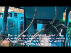 200kw 275HP Rotary Stationary Screw Air Compressor Electric Two Stage Screw Compressor