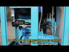 VSD PM Variable Speed Screw Compressor 37kw 50 Hp Rotary Screw Air Compressor
