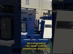 un compressore a vite combinato ad alta pressione 20hp da 16 barre per il taglio del laser della fibra