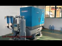 Electric Screw Low Pressure Air Compressor 5 Bar 55kw Smooth Cutting