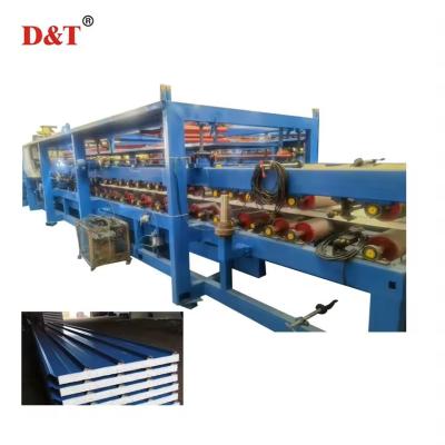 Cina EPS Sandwich Panel Roll Forming Machine/Roof Tile Production Line Automatic Rock Wool Provided Color Steel Sheet in vendita