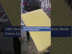 China Hersteller CNC Horizontale und vertikale oszillierende Säge Blatt Schaum Schneidemaschine für Spon