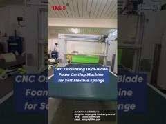 China Hot Sale CNC Oscillating Dual-Blade Foam Cutting Machine for Soft Flexible Sponge Shape Cutting