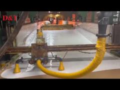 Linha de produção horizontal totalmente automático padrão da espuma para fazer a esponja