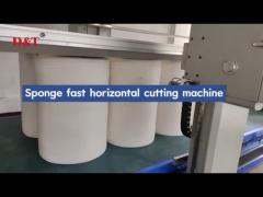 Polyurethane / PU Foam Horizontal Cutting Machine Automatic For Sponge Sheet