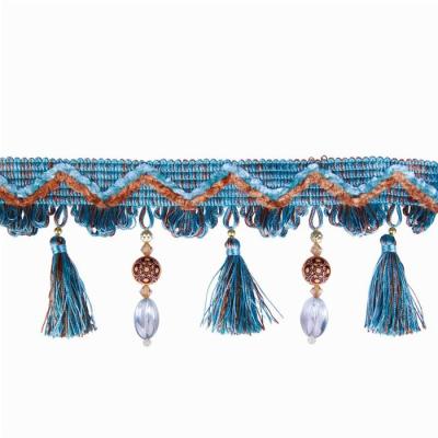 China Newest design high quality tassels fringes for curtain decoration for sale