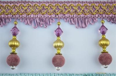 China Delicate handmade wholesale ODM curtain lace accessories beaded decorative fringes tassels for sale