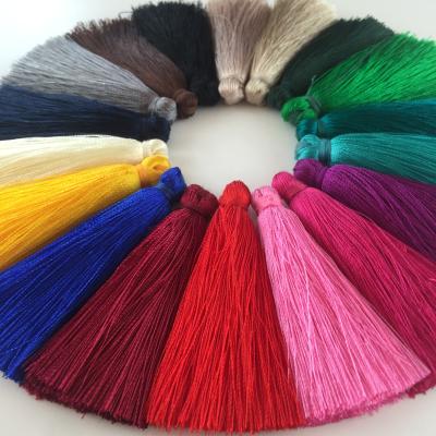 China Colorful cotton chinese tassels trimming fringe for car graduation cap decoration for sale