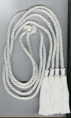 China 52 Inches two soft rayon honor cords tied-together with 4 inches tassels on both ends for sale