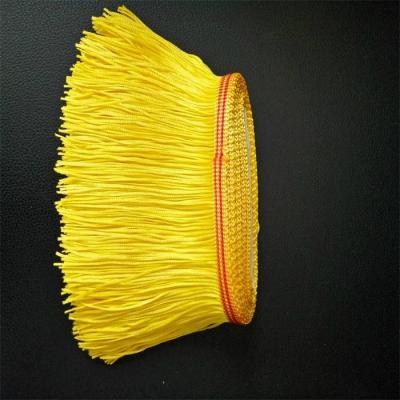 China Colorful custom design OEM polyester fringes trimming for garment clothes decoration for sale