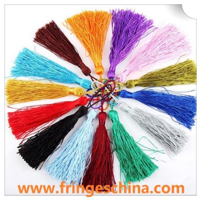 China Fashion fluorescent mini tassels trimming fringe for pillow and graduation cap decoration for sale