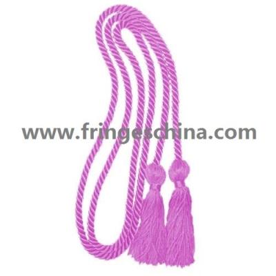 China Delicate fluorescent multicolored fringe tassel trimming for graduation cap decoration for sale