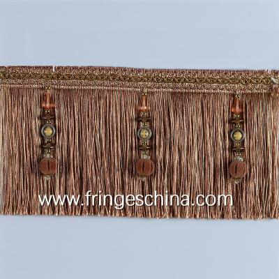 China Latest decorative OEM custom design tassel fringe for curtain cushion trimmings for sale