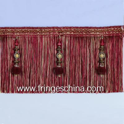 China Latest decorative OEM custom design tassel fringe for curtain cushion trimmings for sale
