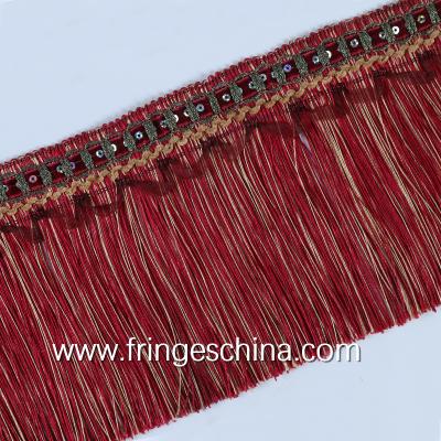 China Latest decorative OEM custom design tassel fringe for curtain cushion trimmings for sale