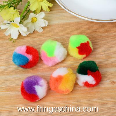 China Wholesale Beautiful Multicolored DIY Decoration Acrylic Fiber Pom Pom Ball for sale
