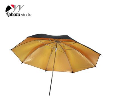China Studio Gold and Black Reflective Photo Umbrella YU301 for sale
