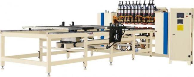 La máquina automática de la soldadura por puntos de la malla de alambre para el deslizamiento del horno deja de lado el estante