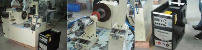 Panasonic Automatic MIG welder , Steel Rould Pot Automatic Welding Machine