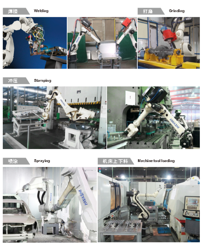 HWASHI Robotic arm Arc Industrial 6 Axis tig Welding Robot