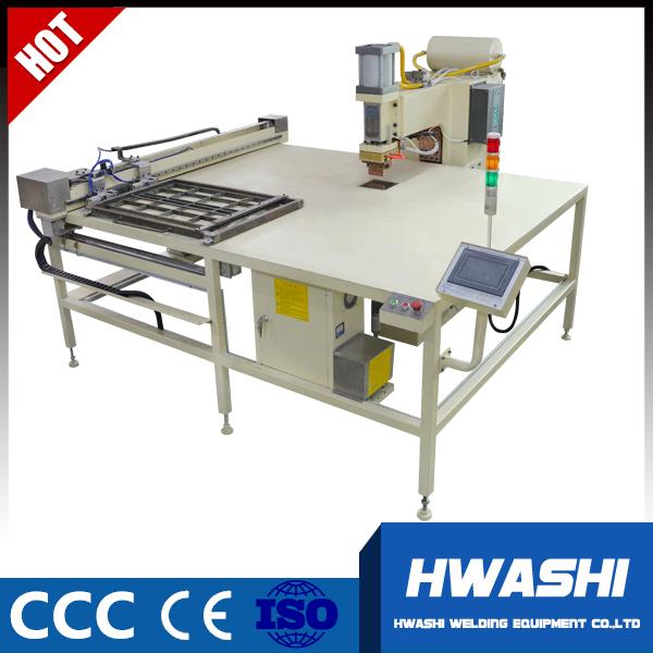 HwashiAutomatic Wire Mesh Spot Welding Machine with Wire Loading Lopper 