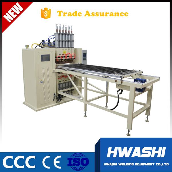 HwashiAutomatic Wire Mesh Spot Welding Machine with Wire Loading Lopper 