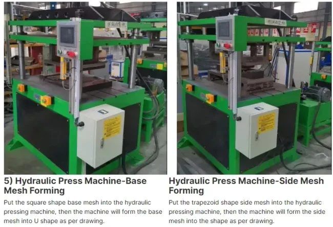 Hwashi Large Metal Storage Basket Stainless Steel Wire Basket Production Line, Customize Welding Wire Mesh Basket