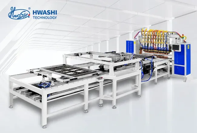 Hwashi Swinq Basewire Frame Welding Machine Iron Wire Row Welding Machine
