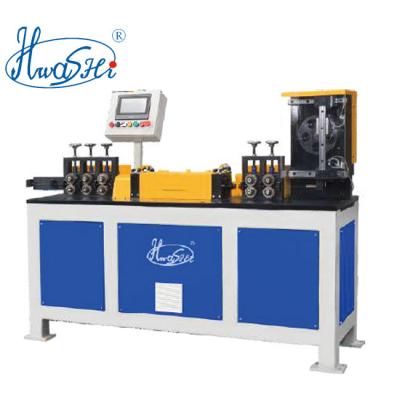 China Tela táctil automático do Straightener do fio e da máquina de corte com emissão da roda do fio for sale