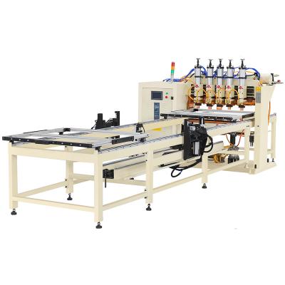 China Hwashi Máquina automática de soldadura de puntos de malla de alambre de múltiples cabezas para carrito de compras en venta