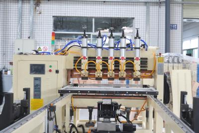 China Hwashi Máquina automática de soldadura de puntos de malla de alambre de múltiples cabezas para carrito de compras en venta