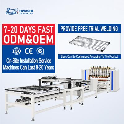 China Hwashi Swinq BaseWire Frame Selding Machine Máquina de soldadura en fila de alambre de hierro en venta