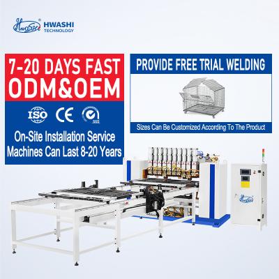 Cina Saldatrice automatica per rete metallica con 1 anno di garanzia, velocità massima di cablaggio 200 mm/s e piegatura maniglia filo 2D in vendita