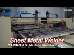 cnc automatic mobile double-head welding machine for  door panel