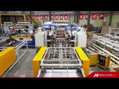 Saldatrice per forni a testa singola Hwashi CNC Auto Feeder, macchina per saldatura a punti automatica per rete metallica/scaffali da cucina