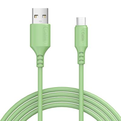 China 1m/2m Silicone Data Cable For Fast Data Transfer And 3A Charging 480Mbps USB2.0 for sale