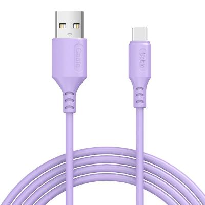 China 1m/2m Silicone Data Cable For Fast Data Transfer And 3A Charging 480Mbps USB2.0 for sale