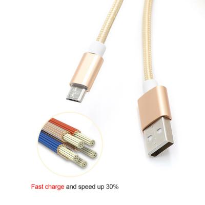 Cina Cavo di ricarica intrecciato per Lightning/Android/Type-C 1M/2M 5V2A/5V3A Ricarica e trasferimento dati realizzati in USB2 personalizzato a 480Mbps.0 in vendita