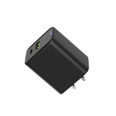 China 2-Port 45W Super Fast Charger Type C USB A Charging Block Power Adapter for sale