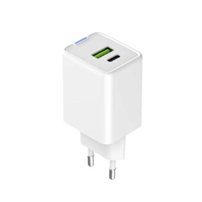 China 45W Quick Charge GaN USB Charger USB A USB C Wall Charger Adapter With Light for sale
